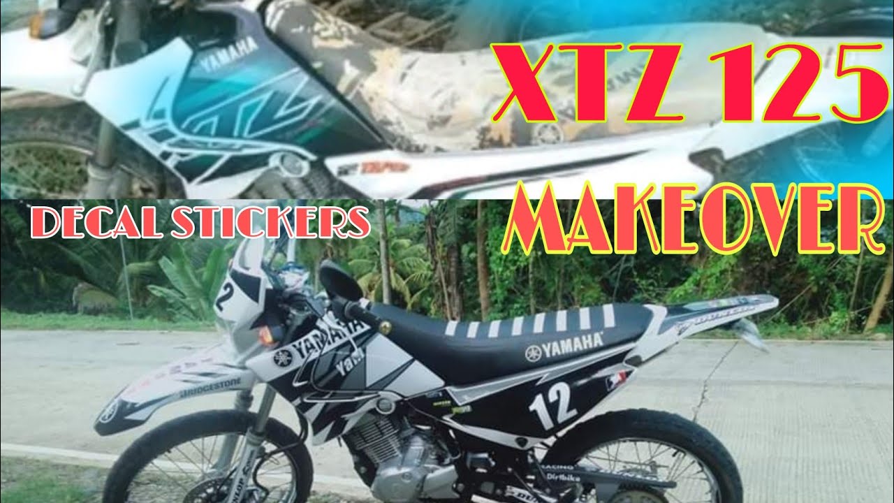 XTZ 125(WHITE)DECAL STICKERS/MAKEOVER XTZ 125/JHOAN'S LIFE MAKING - YouTube