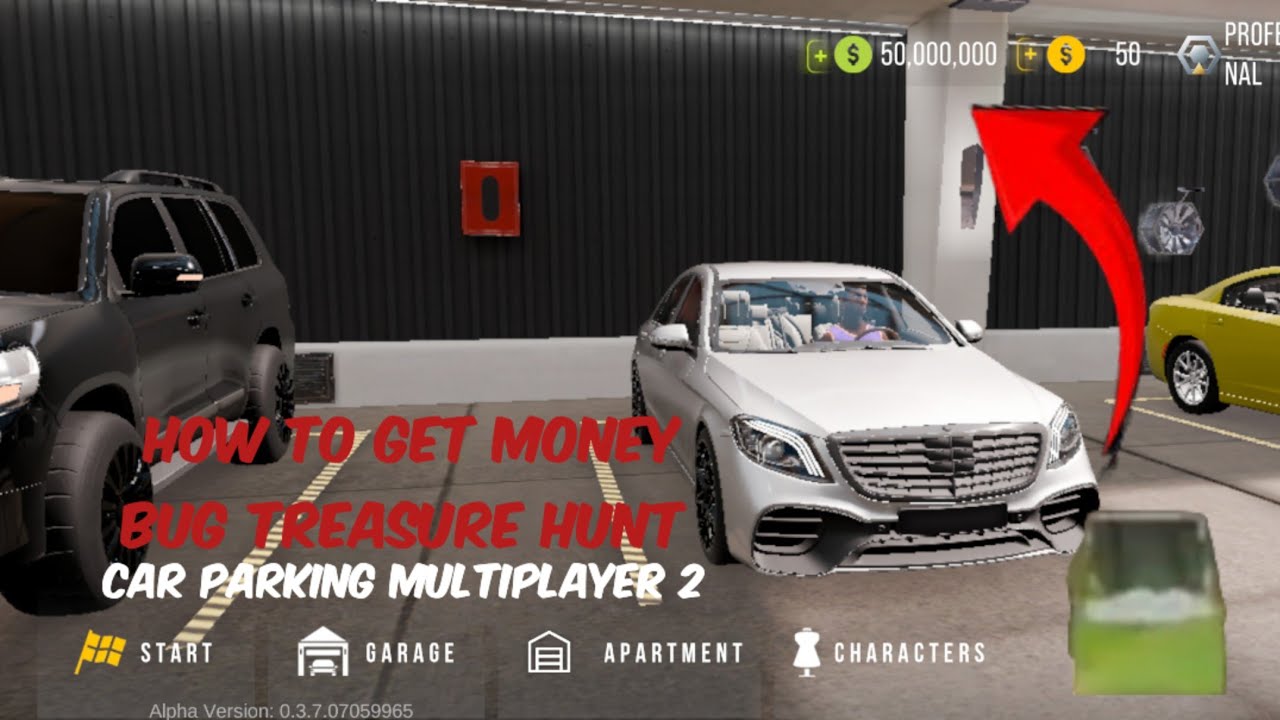 HOW TO GET MONEY BUG TREASURE HUNT TUTORIAL || CAR PARKING MULTIPLAYER ...