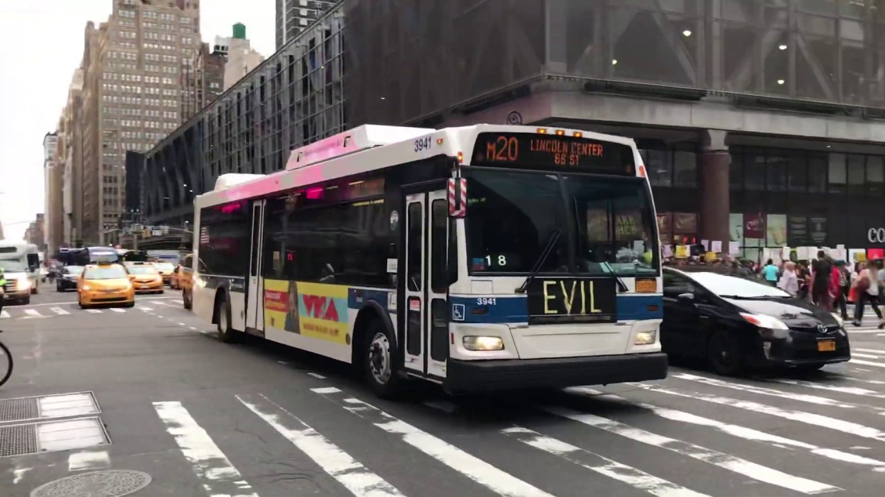 MTA NYC Bus Orion VII NG Hybrid #3941/NovaBus LFSA #5581 M20/M34A-SBS ...