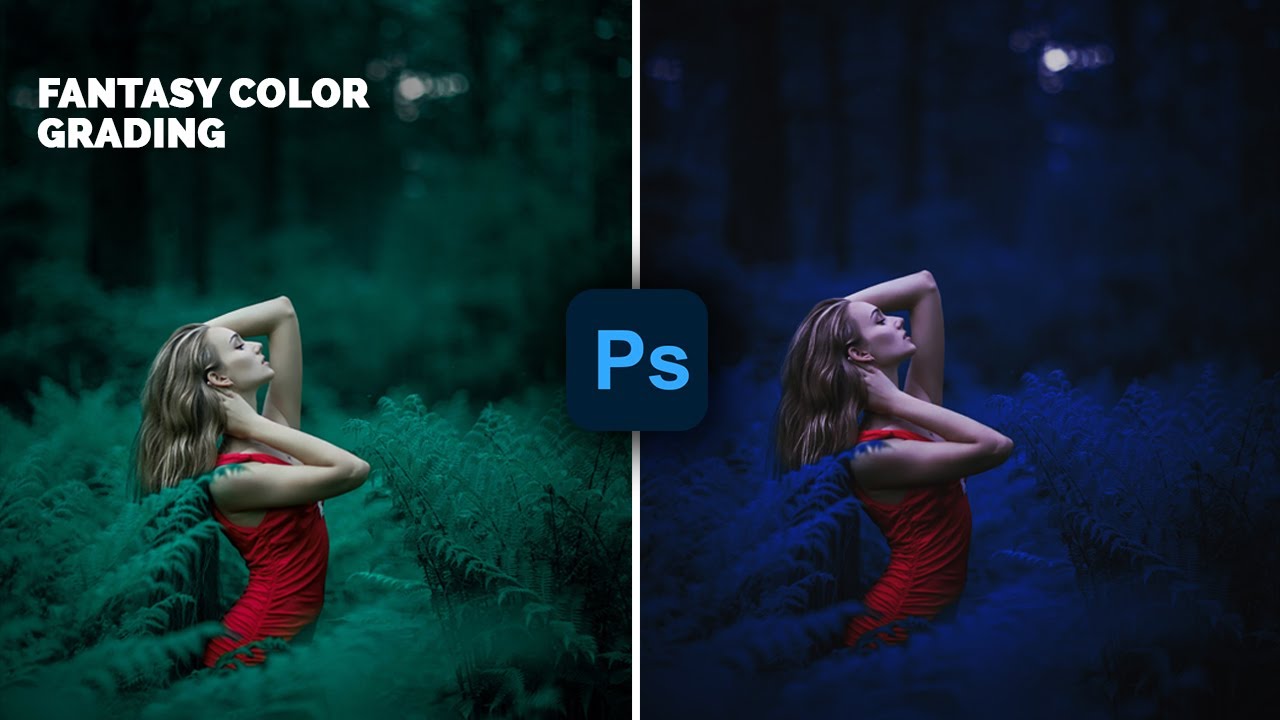 Dark blue fantasy matte color grading/Cinematic dark blue tone ...