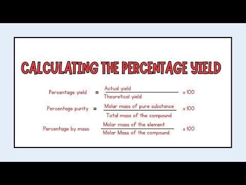 stoichiometry and mole concept - percentage yield, percentage purity ...
