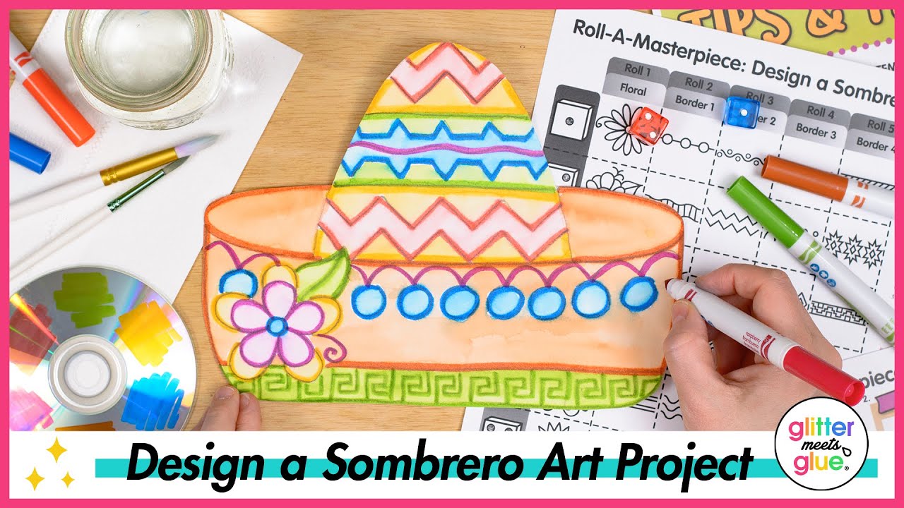 Cinco de Mayo Art Project | Design a Sombrero for Elementary | Roll A ...
