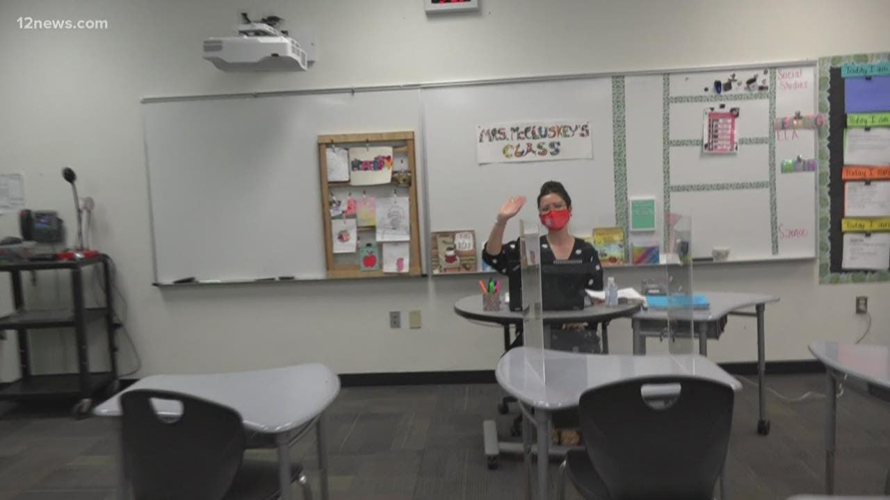 Balsz School District in Phoenix begins return to campus - YouTube
