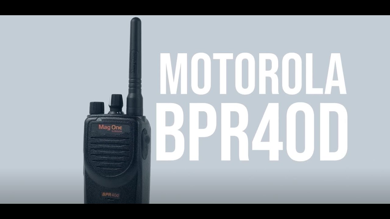 Introducing Motorola BPR40D Digital Radio and Compatible Accessories ...