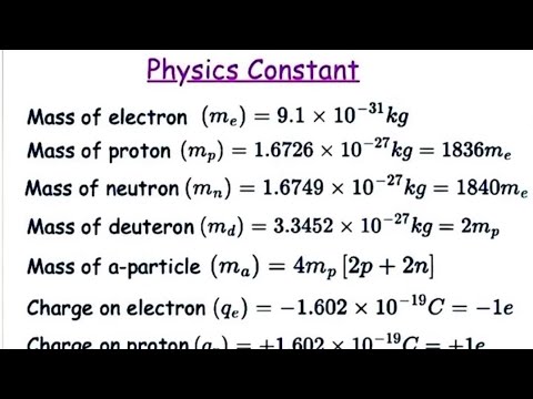 All physics constant 💥 / physics constant value / physics formula ...
