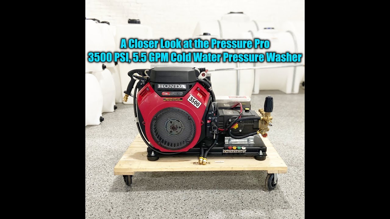 A Closer Look At the Pressure Pro 3500 PSI, 5.5 GPM Cold Water Skid ...