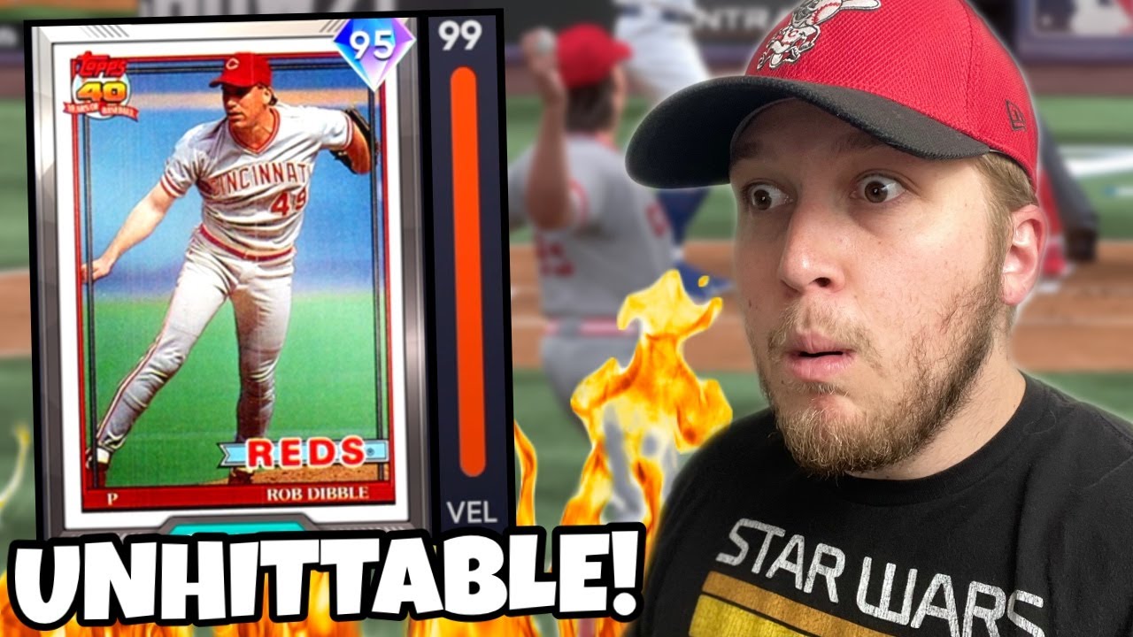 he's back.. i used 95 ROB DIBBLE as my STARTING PITCHER in MLB The Show ...