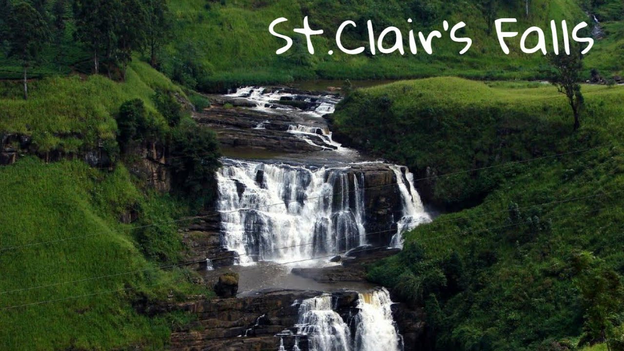 Sri Lanka - Beautiful Waterfalls - St.Clair's Falls - YouTube