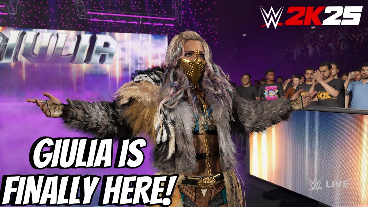GIULIA IS FINALLY IN WWE 2K25! INSANE MOVESET! (WWE 2K25) #wwe2k25 # ...