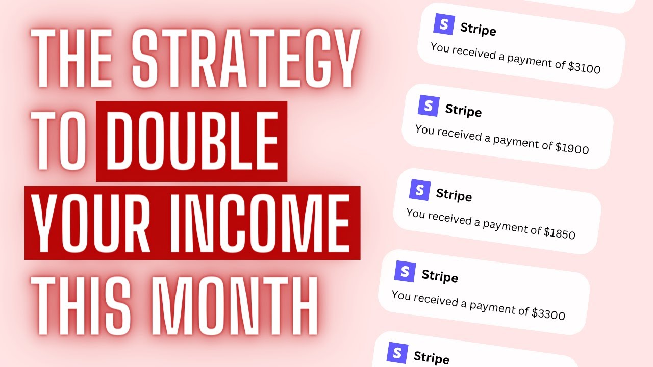 Do This to DOUBLE your INCOME this month! - YouTube
