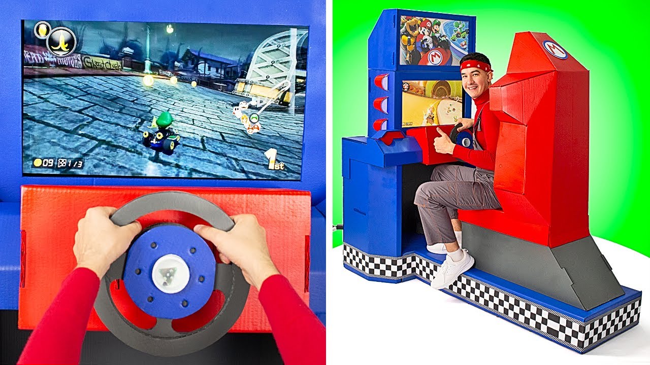DIY Mesin Gaming yang Dibuat dari Kardus - YouTube