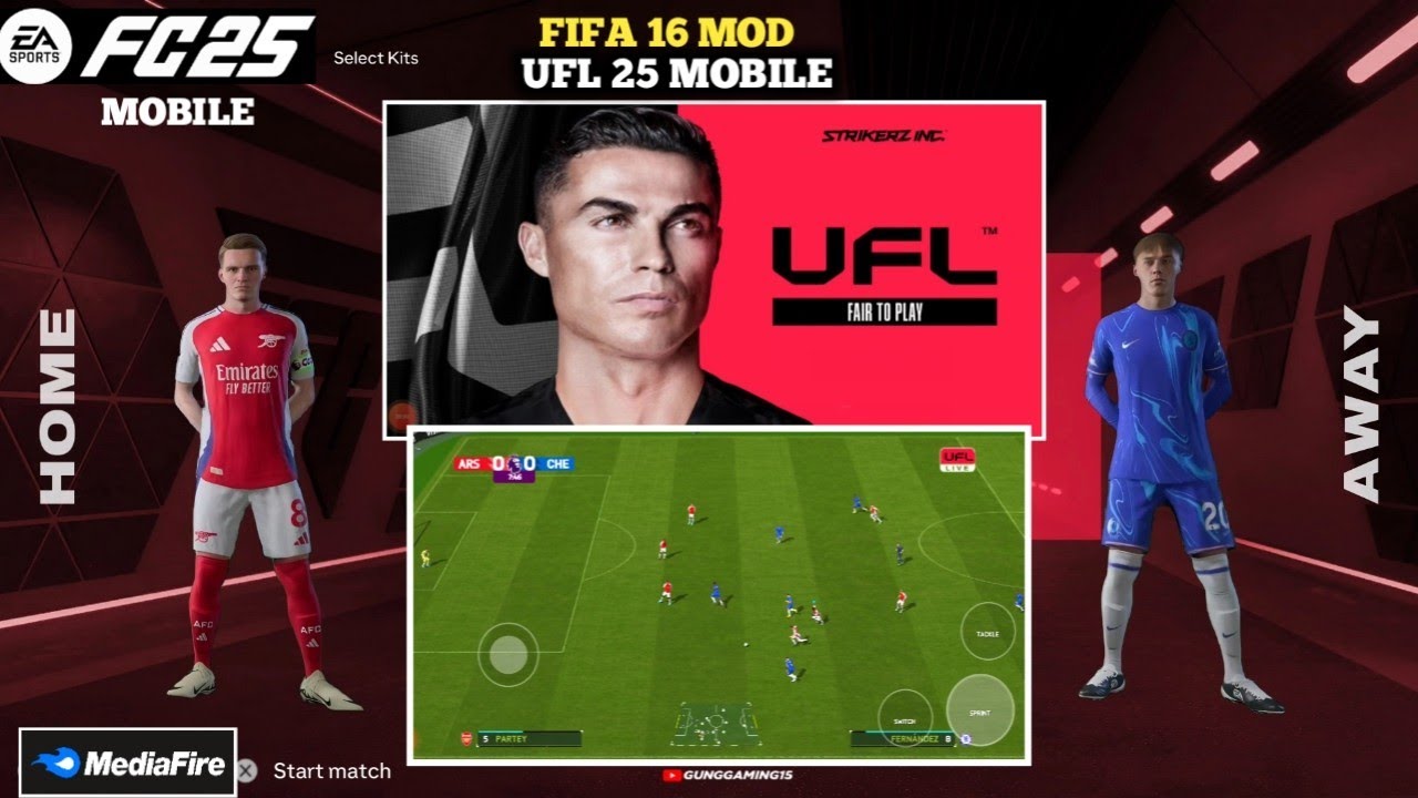 FIFA 16 MOD THEMA UFL 25 MOBILE ALL TOURNAMENT CUP UPDATE WINTER ...