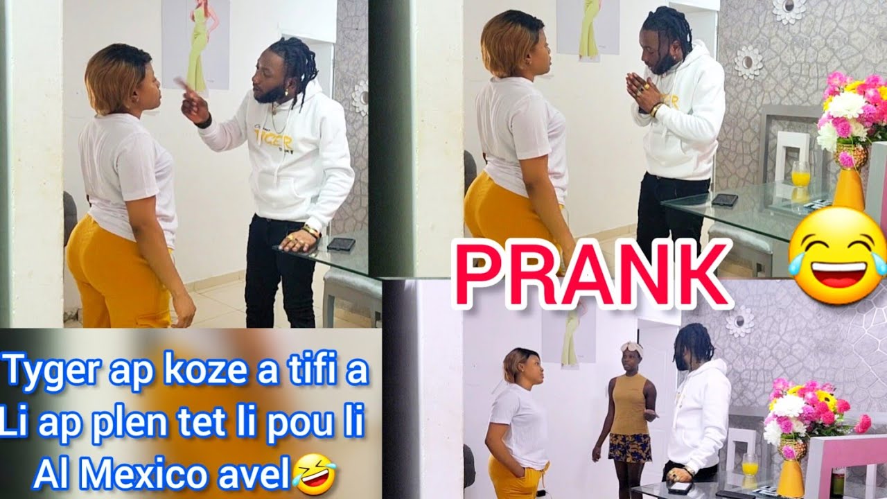 revanj prank/Tyger mande demwazel la renmn e kite Kay Mamina poul pa ...