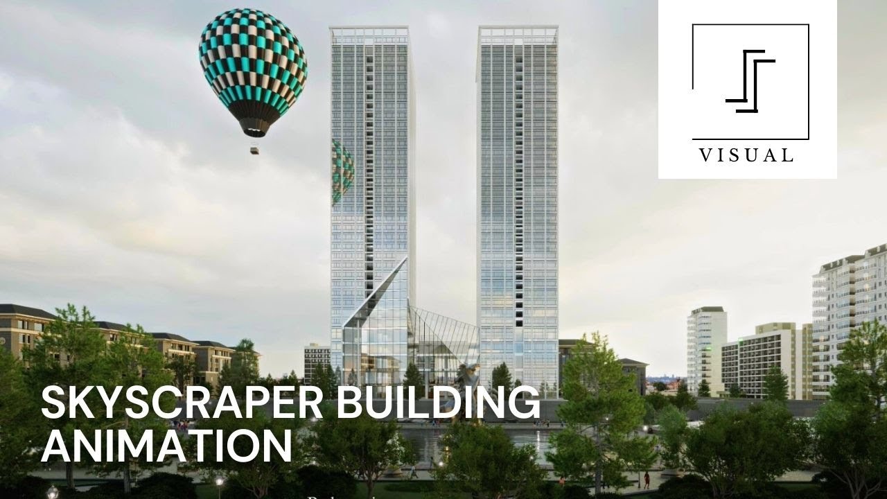 TWINMOTION 23. ANIMATION TERKEREN !!! VISUALISASI GEDUNG !! SKYCRAPER ...