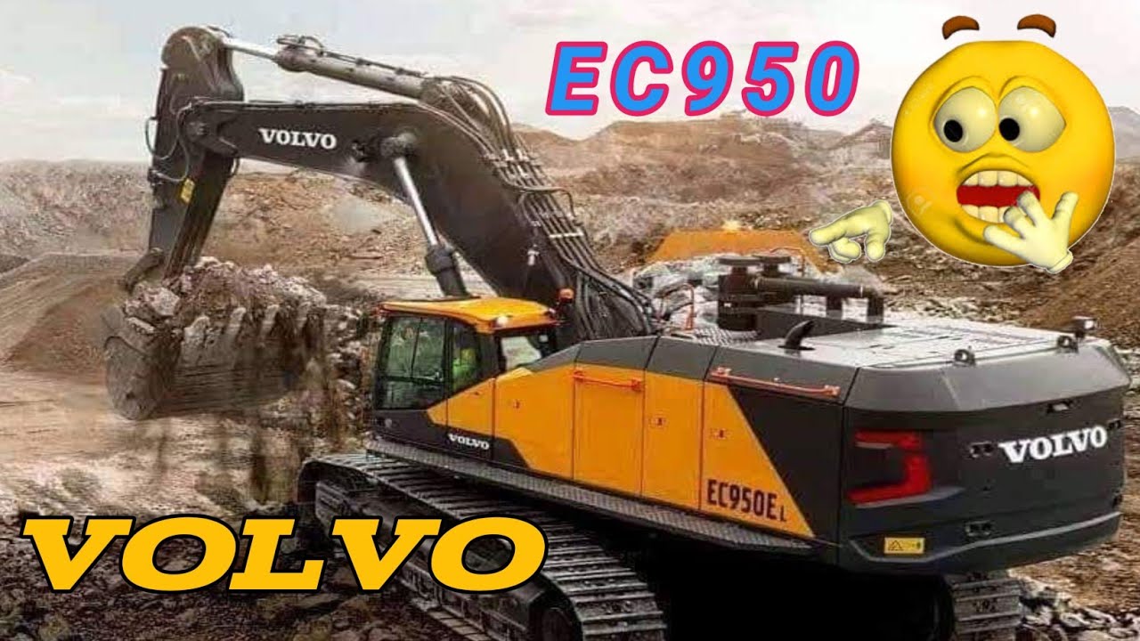 Volvo EC950 Excavator in Action | Excavator Working Video - YouTube