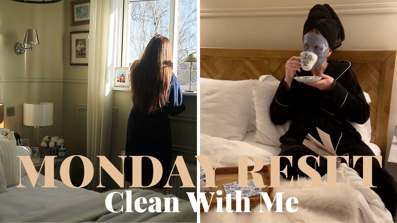 MONDAY MOTIVATION CLEAN WITH ME UK, CLEANING ROUTINE, SELF CARE PAMPER ...