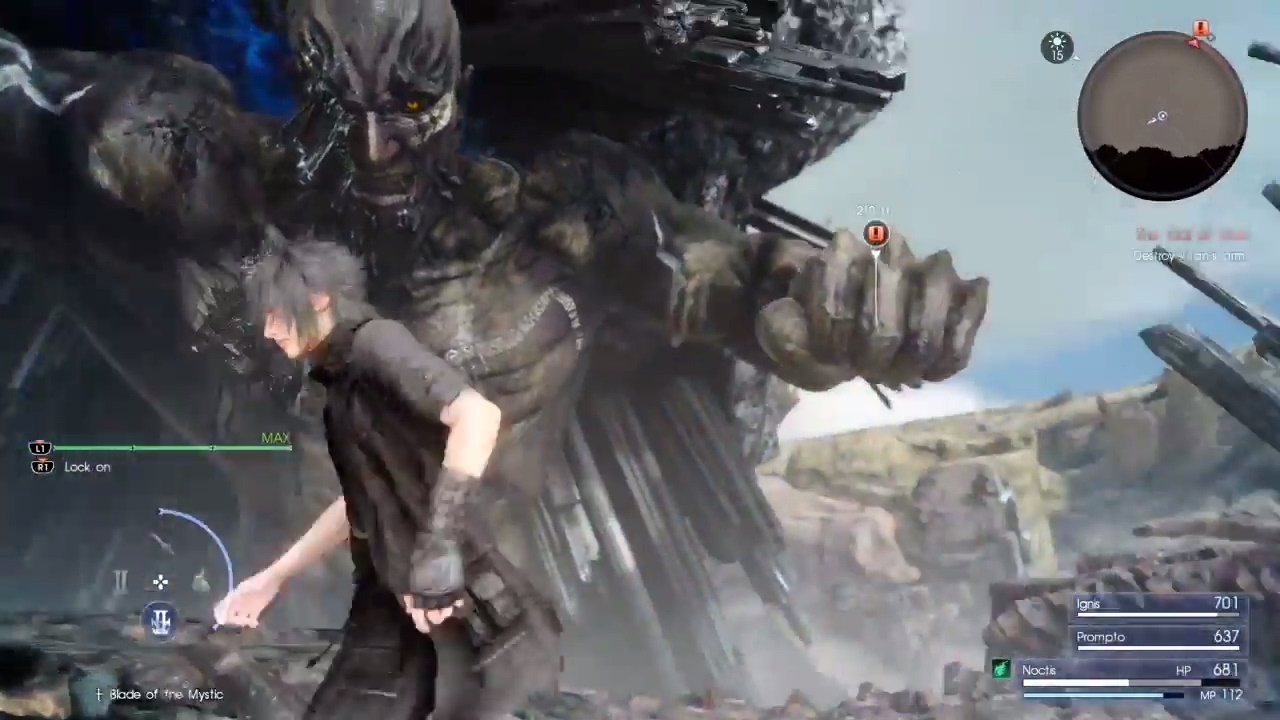FINAL FANTASY XV: EPIC BOSS FIGHT | FIGHTING A GOD (PART 3) - YouTube