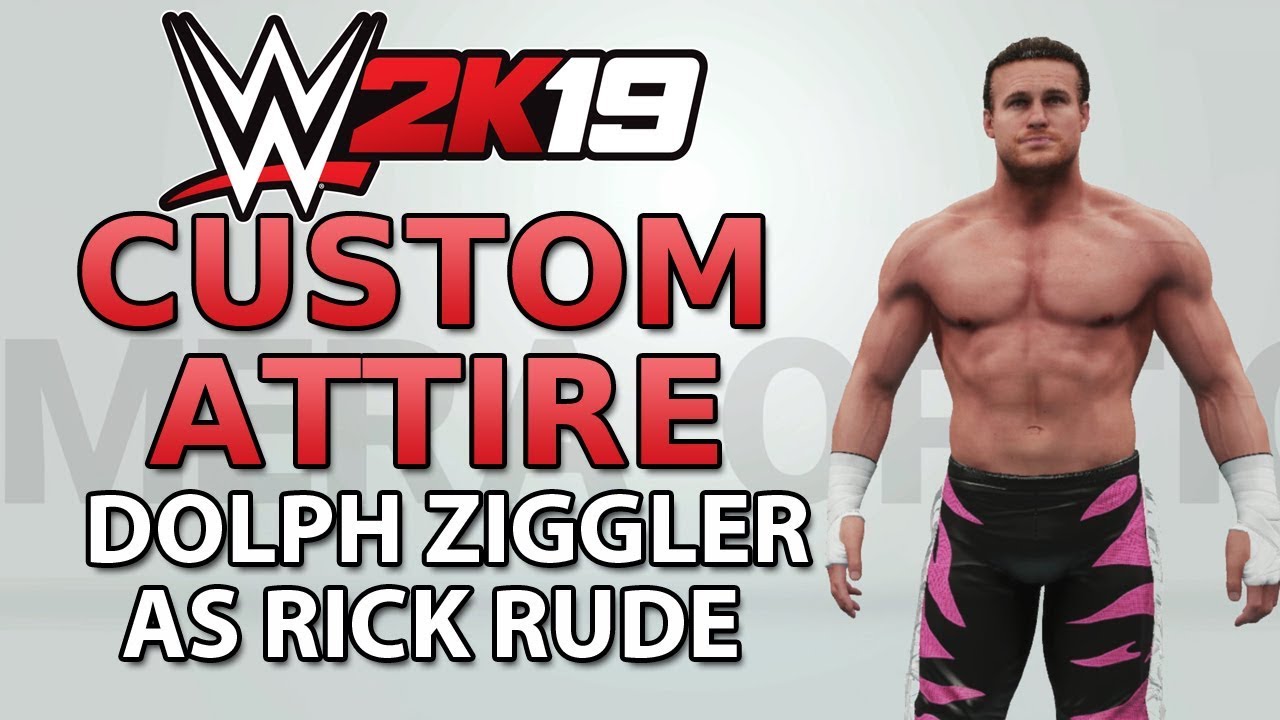 WWE 2K19 Custom Attire: Dolph Ziggler as Rick Rude - YouTube