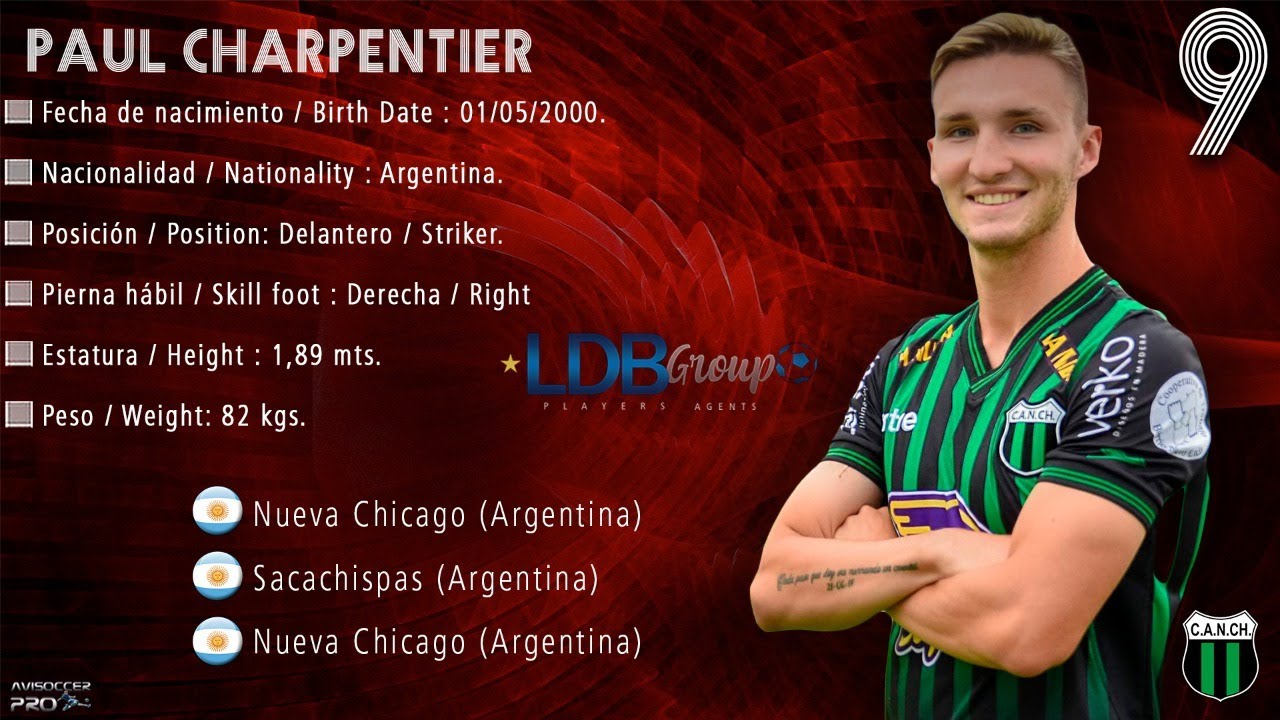 Paul Charpentier #9 // Delantero - Striker // Nueva Chicago 2022 - YouTube