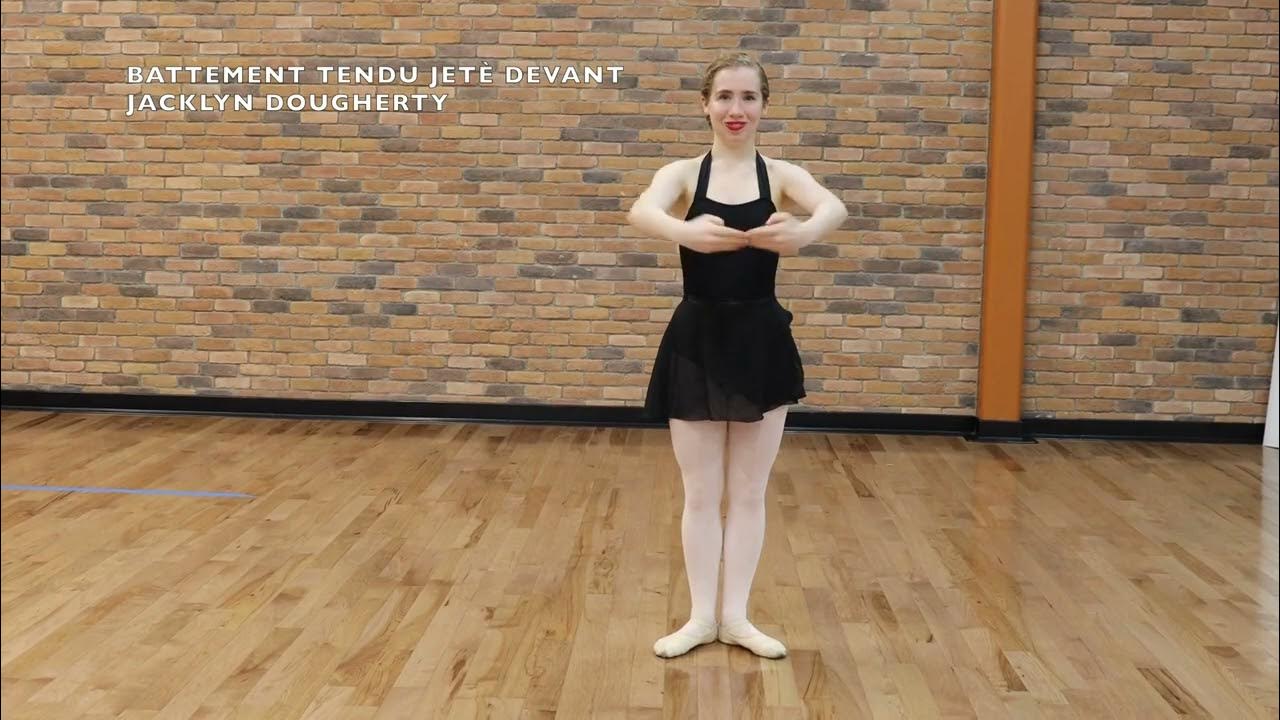Absolute Beginner Ballet Class | Online Ballet Lesson BATTEMENT TENDU JETÈ DEVANT ...
