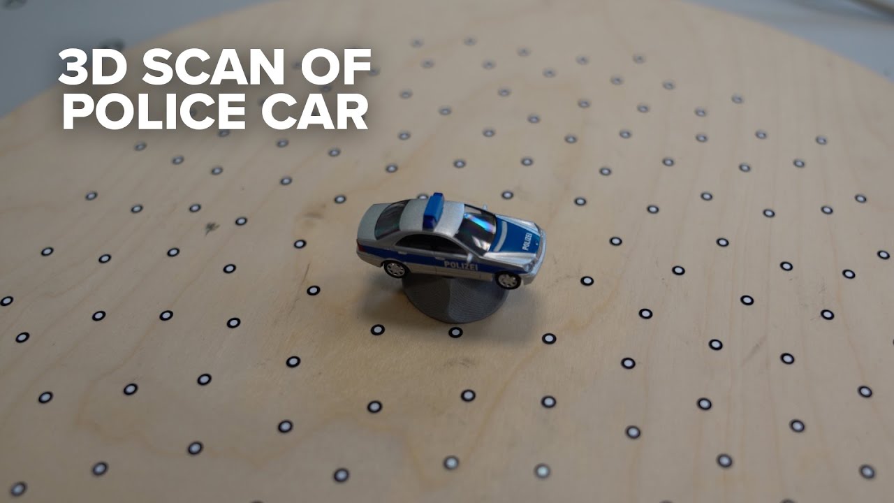 3D Scan of toy police car! - YouTube