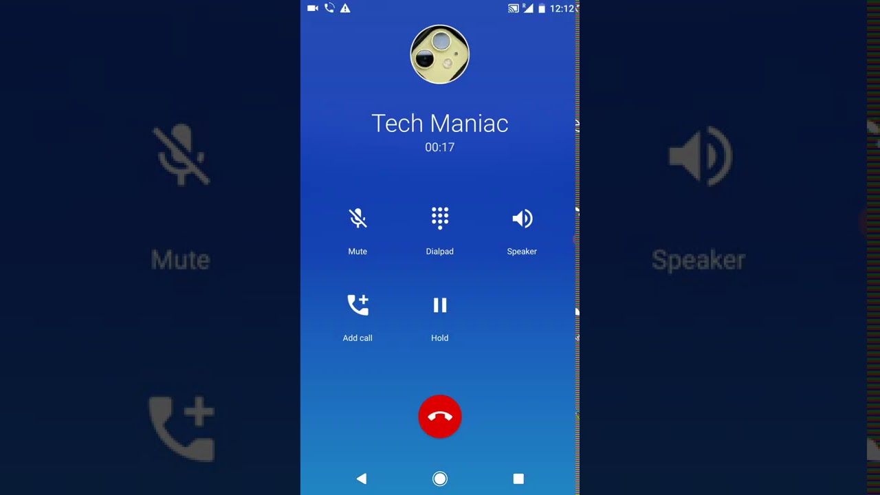 Stock Android 7 Incoming Call - YouTube