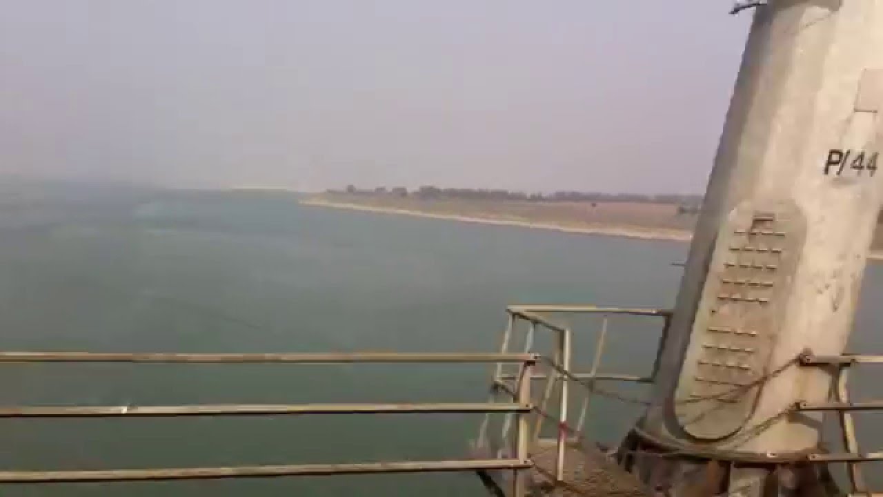 Jamuna river over view from jamuna bridge east bank to Sirajganj - YouTube