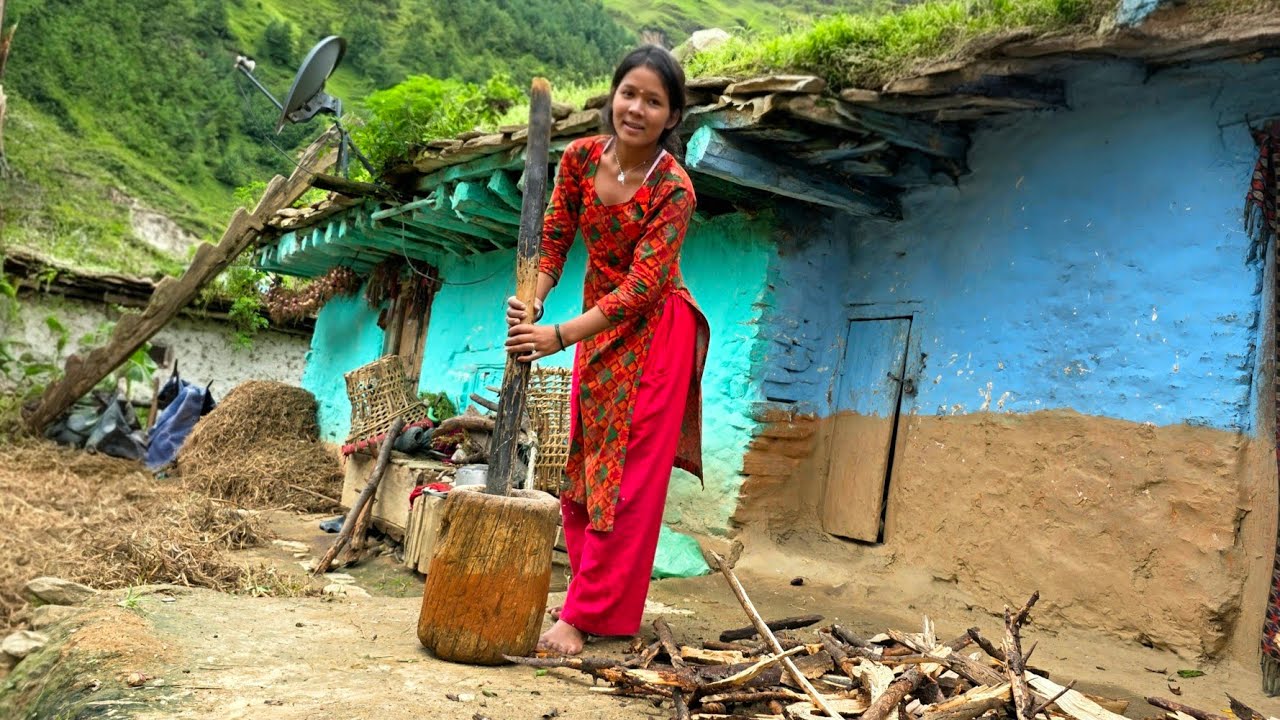 himalayan village life in Nepal | daily life in himalayan village ...