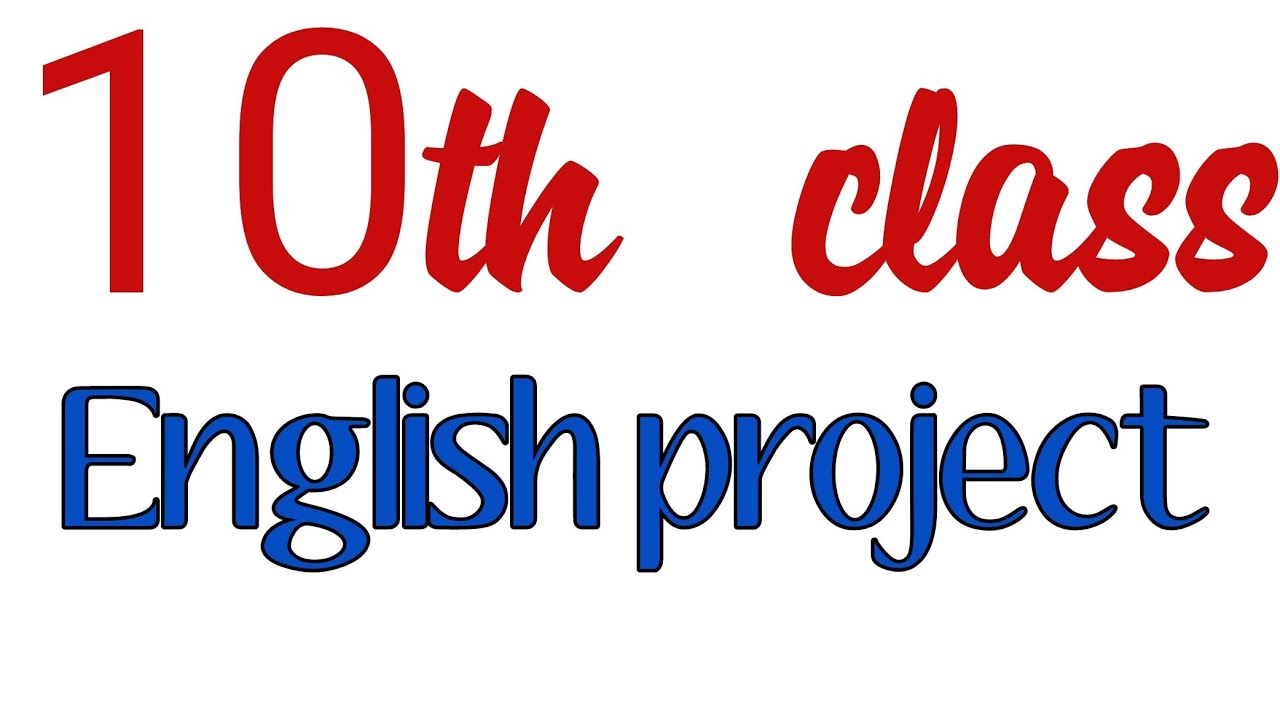 English project work for 10th class students // ts lessons - YouTube