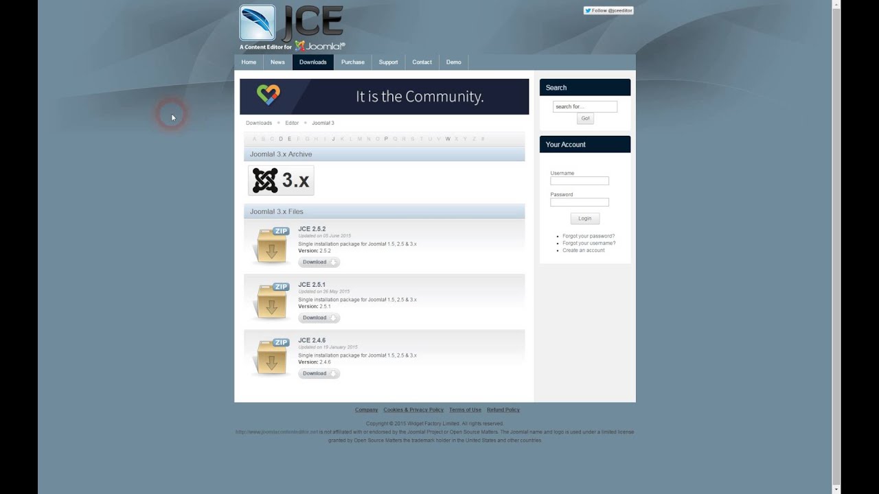 Joomla 3 JCE Editor installieren und auf Benutzer einstellen - YouTube