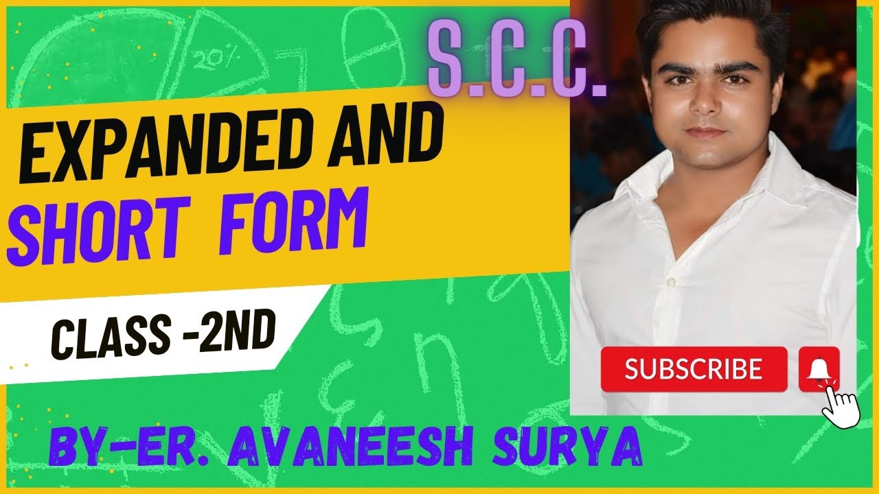 Expanded form and Short form l Math class 2nd l विस्तारित रूप और ...