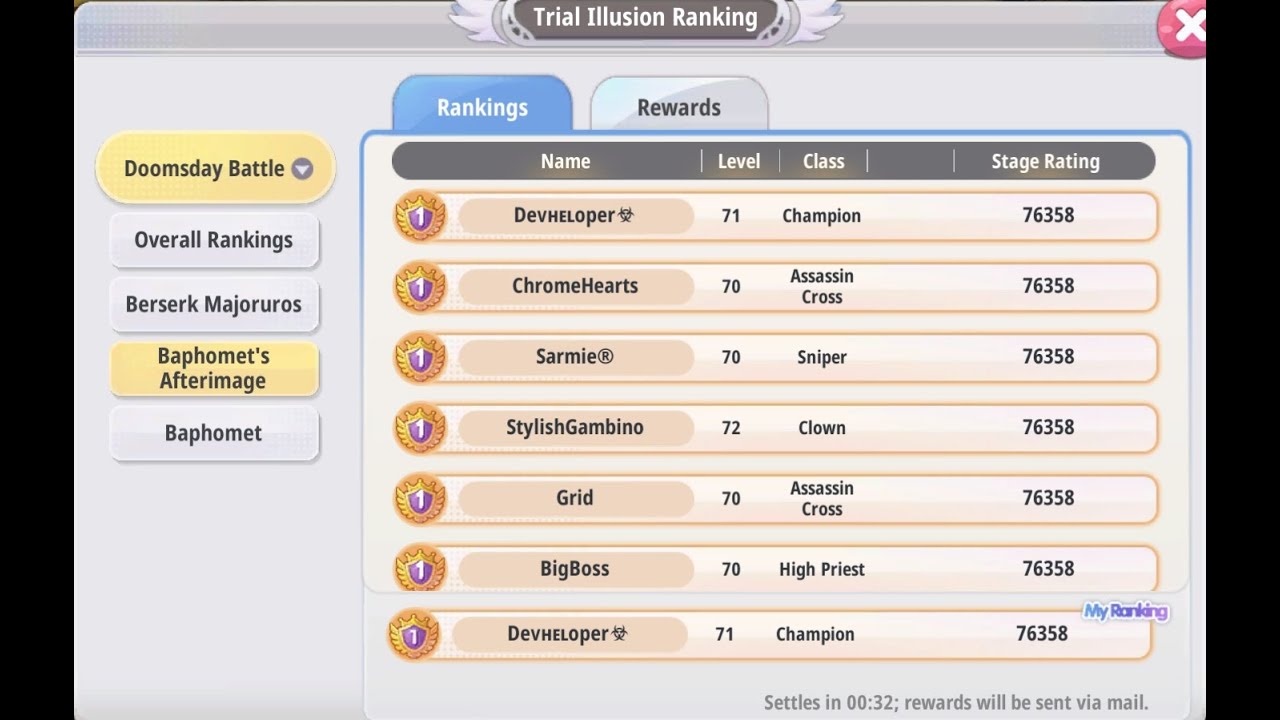 Baphomet's Afterimage Top 1 Run in Eternal Vows ft Shutdown Guild + Dev ...