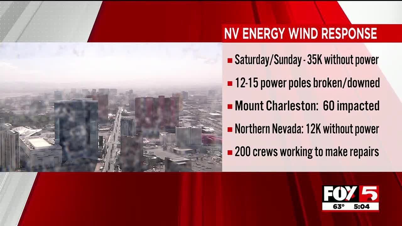 NV Energy cleaning up after Las Vegas Valley windstorm - YouTube