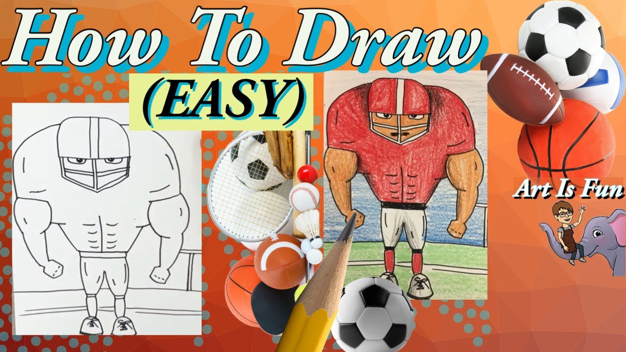 Drawing for Beginners | Football Player | How to Draw Directions - YouTube