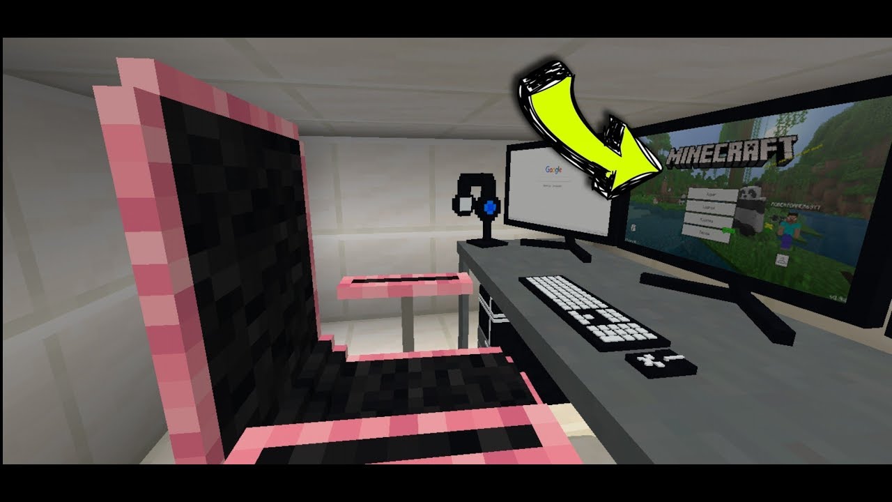 Gaming Setup in Minecraft Bedrock Edition V.1.12??? [Furniture Add-on ...