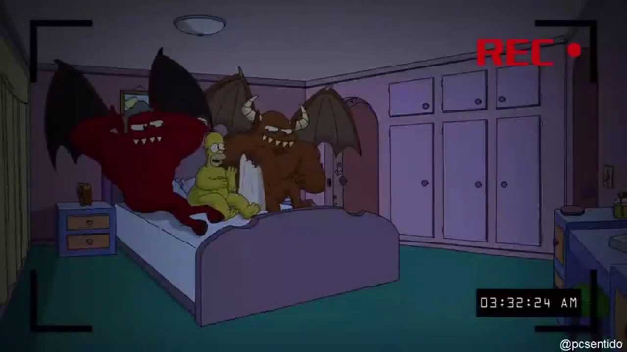 Los Simpson - Homero tiene intimidad con demonios - YouTube