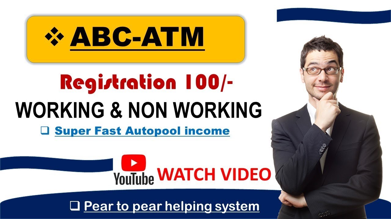 ABC-ATM Full plan review | Joining Packege ₹100 | Autopool plan | Mlm ...