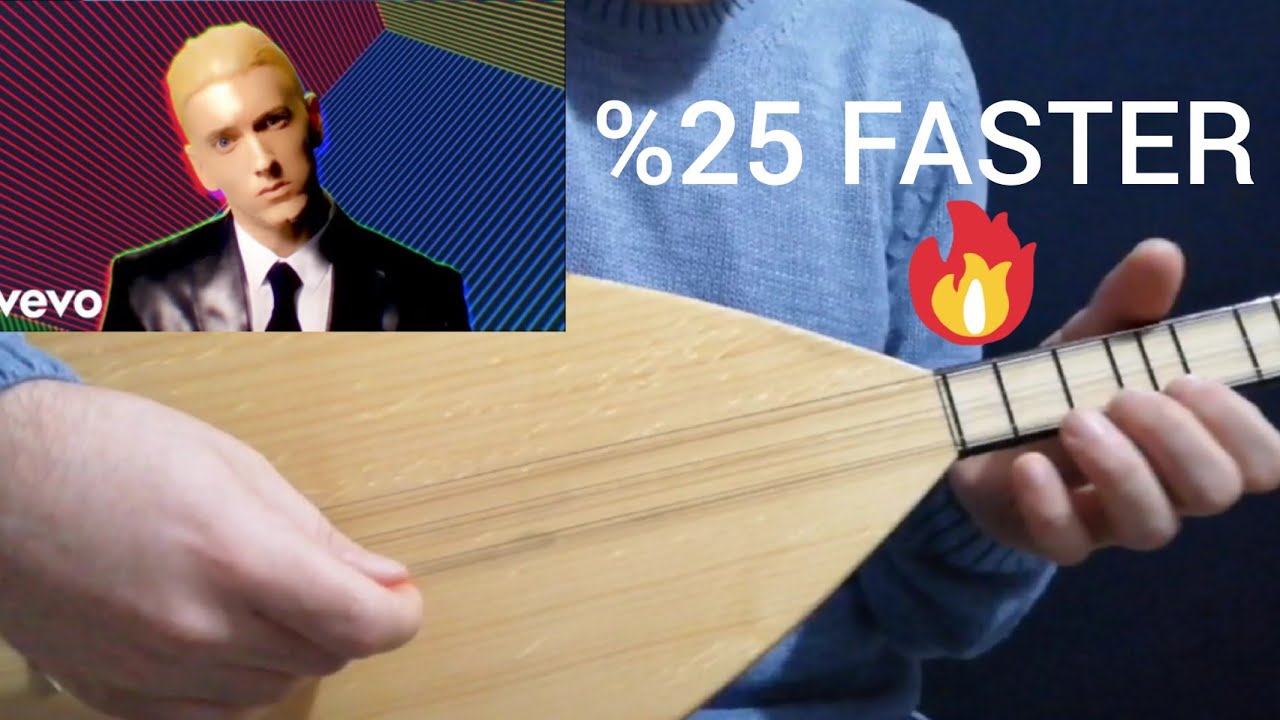 Eminem - Flex Rap Part %25 FASTER on Bağlama - YouTube