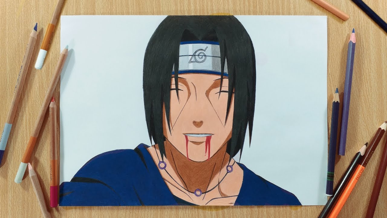 Drawing Itachi Uchiha death for beginners | Naruto Shippuden - YouTube