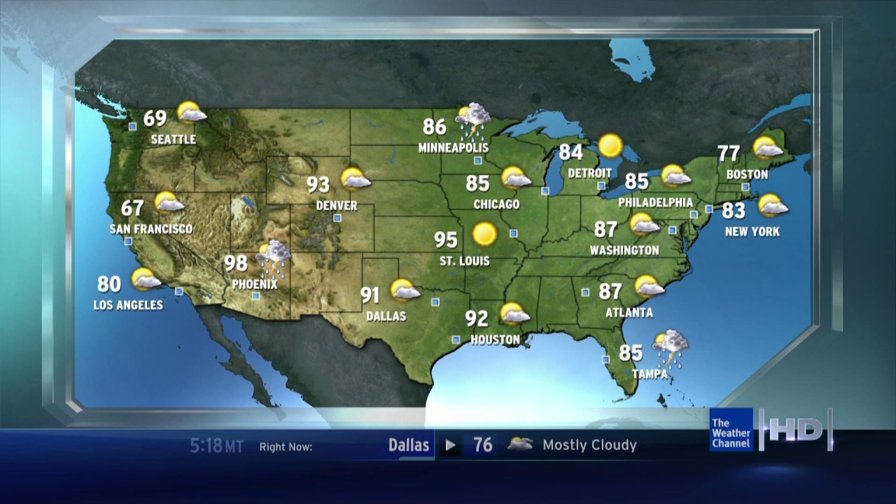 TWC HD Satellite Local Forecast- Aug. 21, 2012- 4:18PM PDT - YouTube