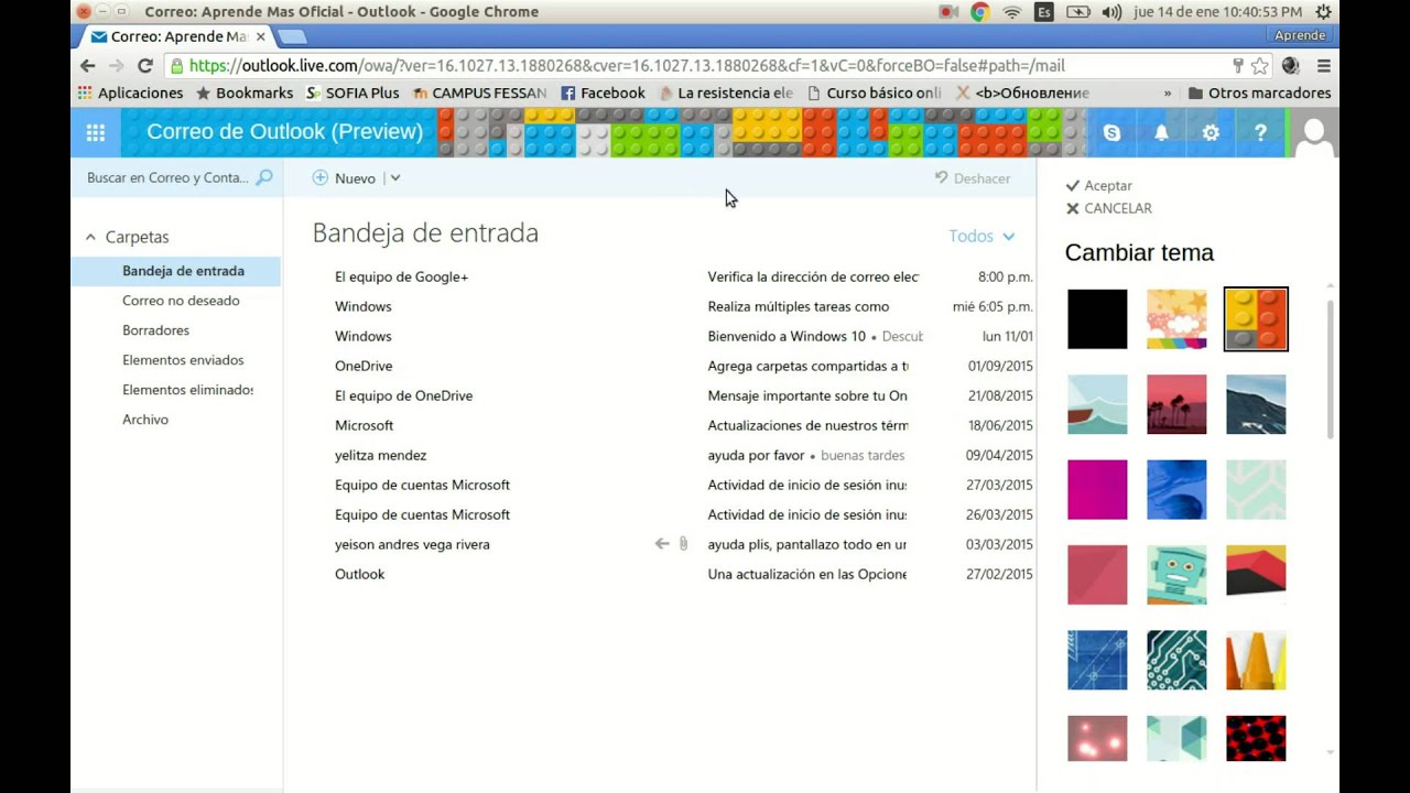 Outlook | Configuración tema visual (outlook-preview) - YouTube