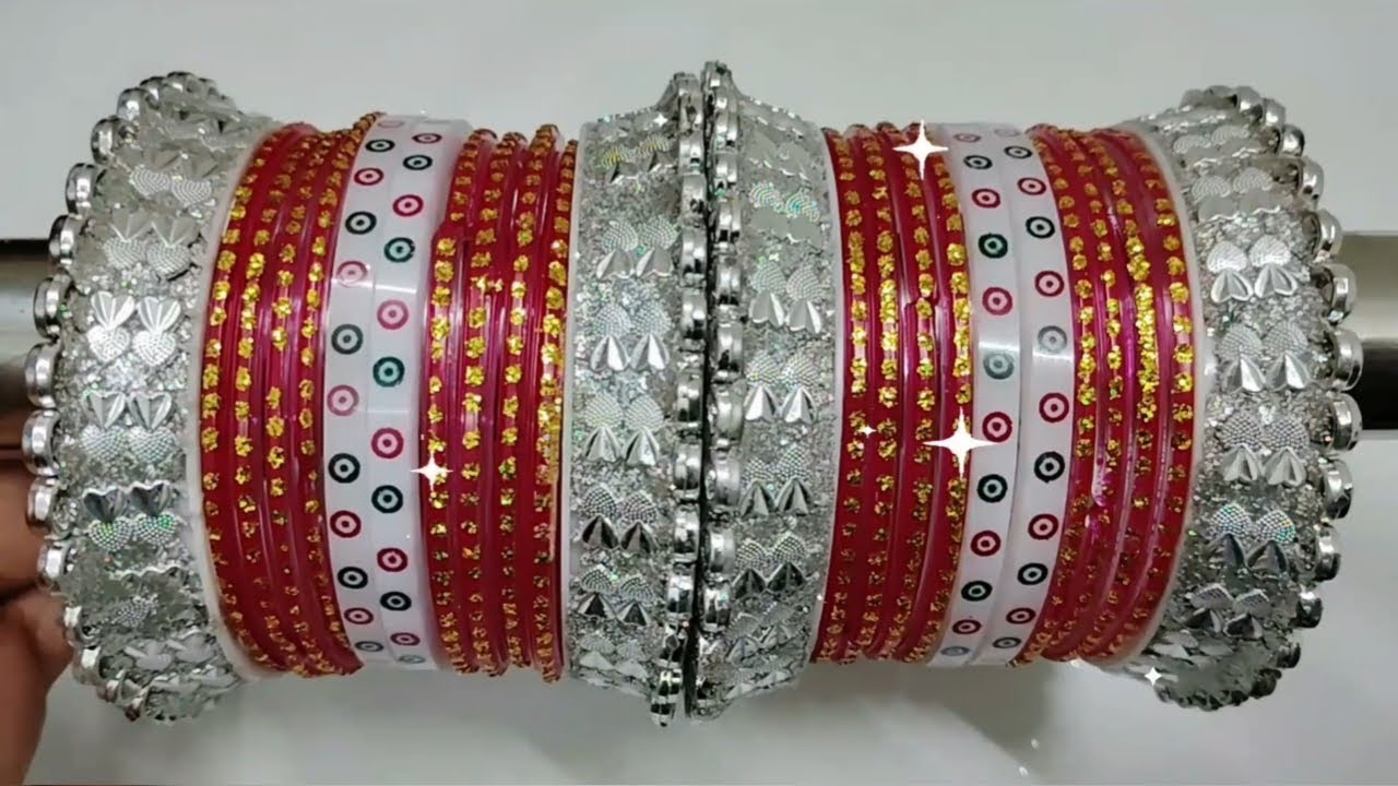 Red Bangles Set || Latest Bangles || Trending Fashion Bangles - YouTube