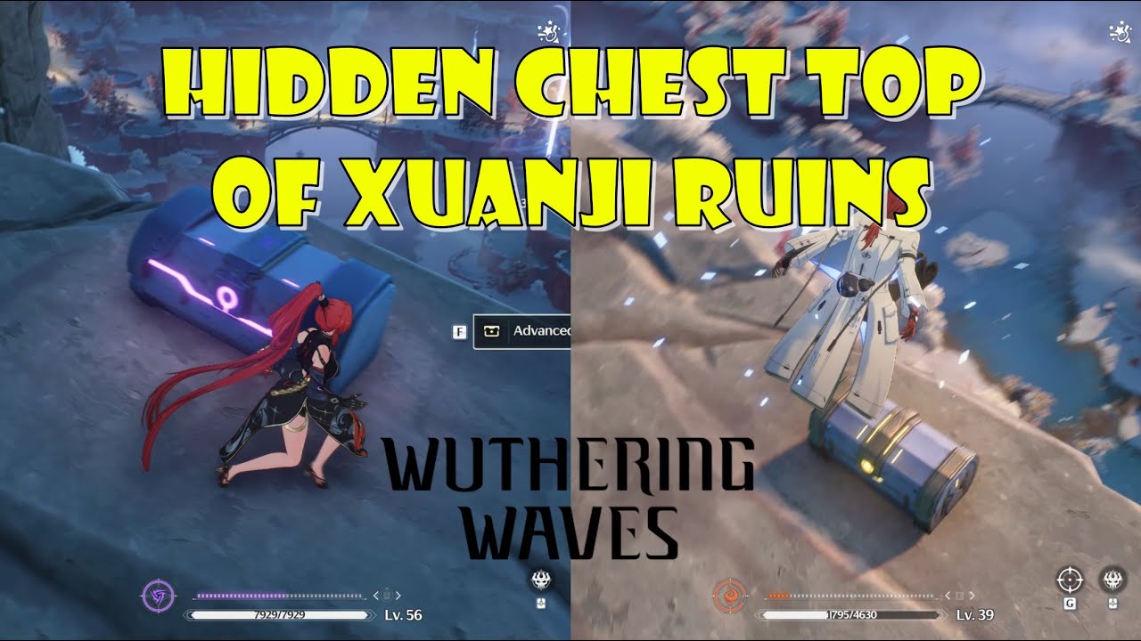 HIdden Chest at top of Xuanji RIdges Ruins, WuWa Chest and Puzzle Part ...
