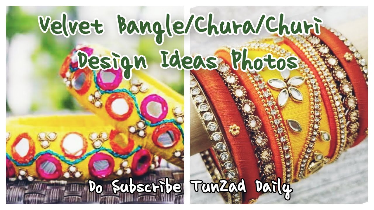 Velvet bangle set ideas for salwar suits|Chura/churi/bangle ideas ...