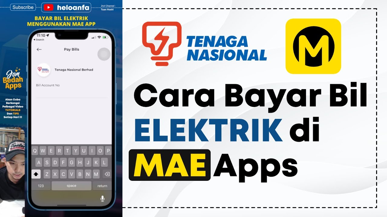 CARA MUDAH BAYAR BIL ELEKTRIK - MAE APP - YouTube