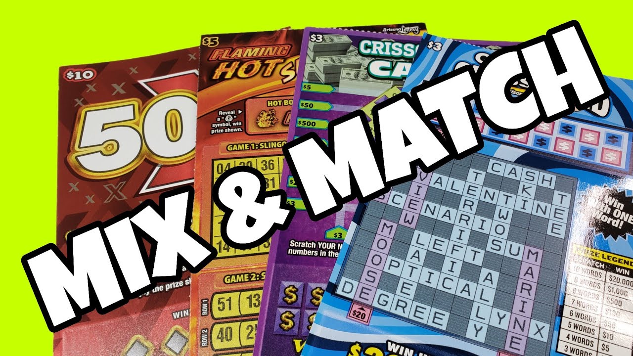 Mix & Match🔴 $10 50x + Slingo & Crosswords - Arizona Lottery Scratchers ...
