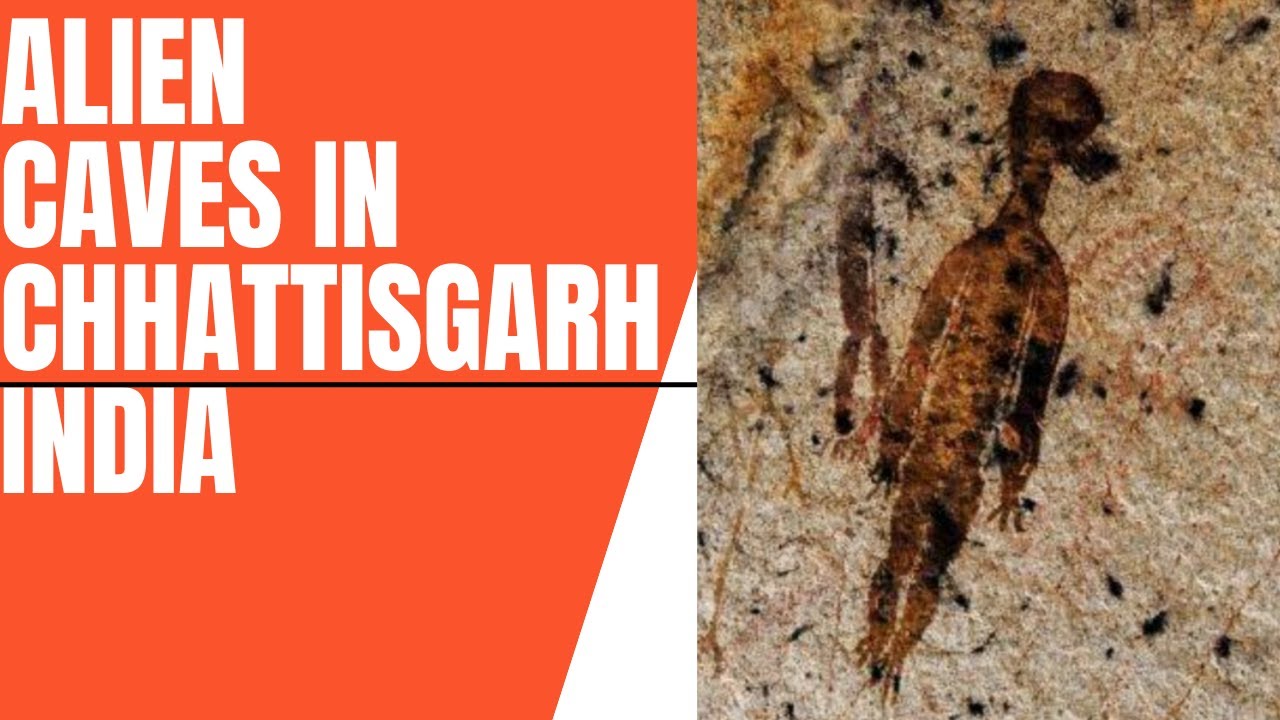10,000 years old rock paintings of aliens in Chhattisgarh, India ...
