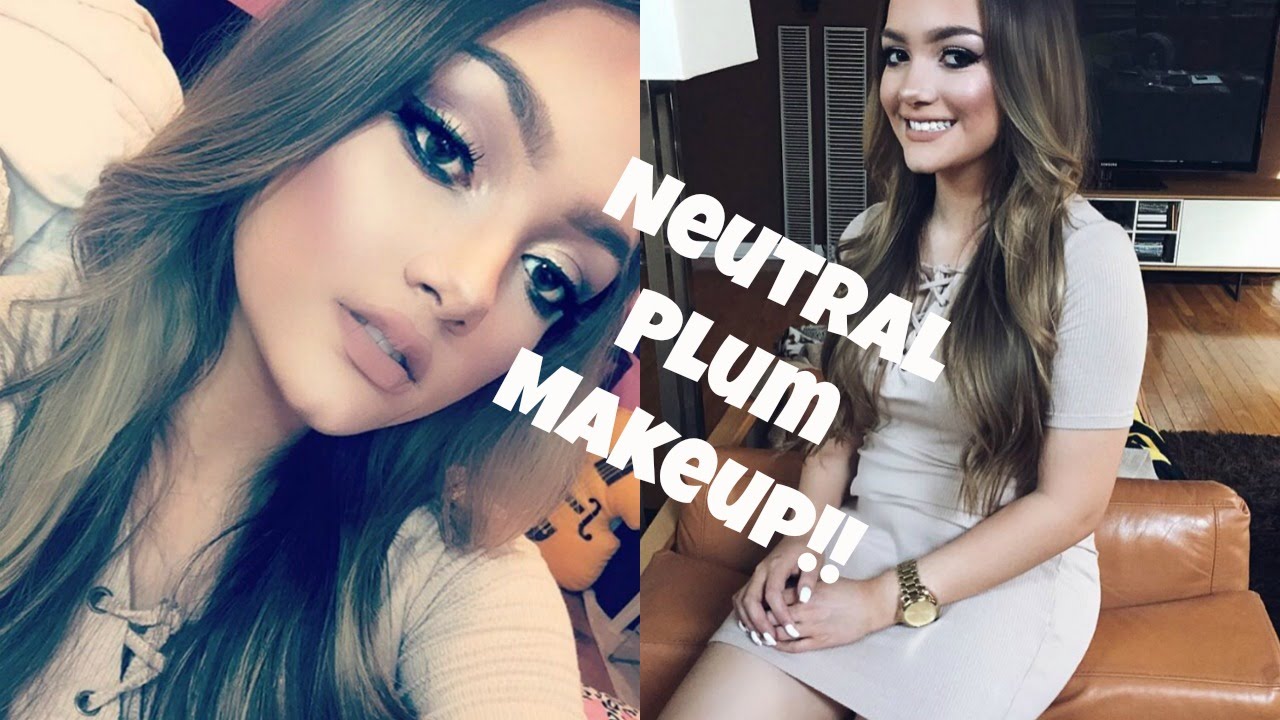 Neutral Plum Makeup Look! | Jade Quesada - YouTube