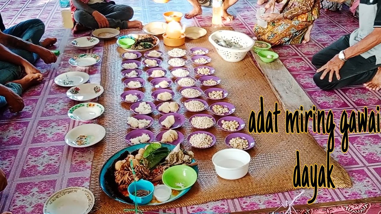 gawai dayak adat miring masyarakat iban sarawak, #adatdayak - YouTube