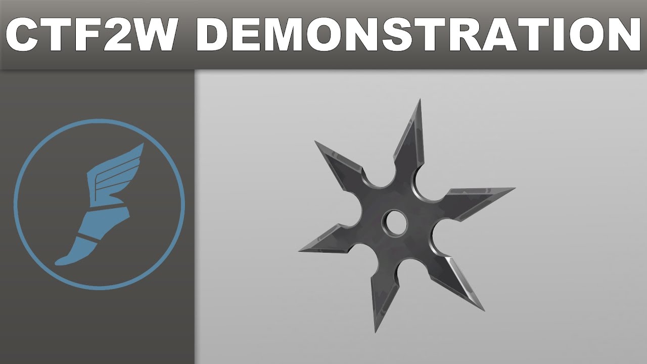 [TF2] Custom Weapon Demonstration: Six Point Shuriken - YouTube